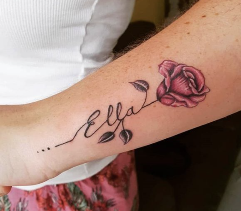 7 Beautiful Rose Tattoos With Names For A Unique Identity - Fratellos ...